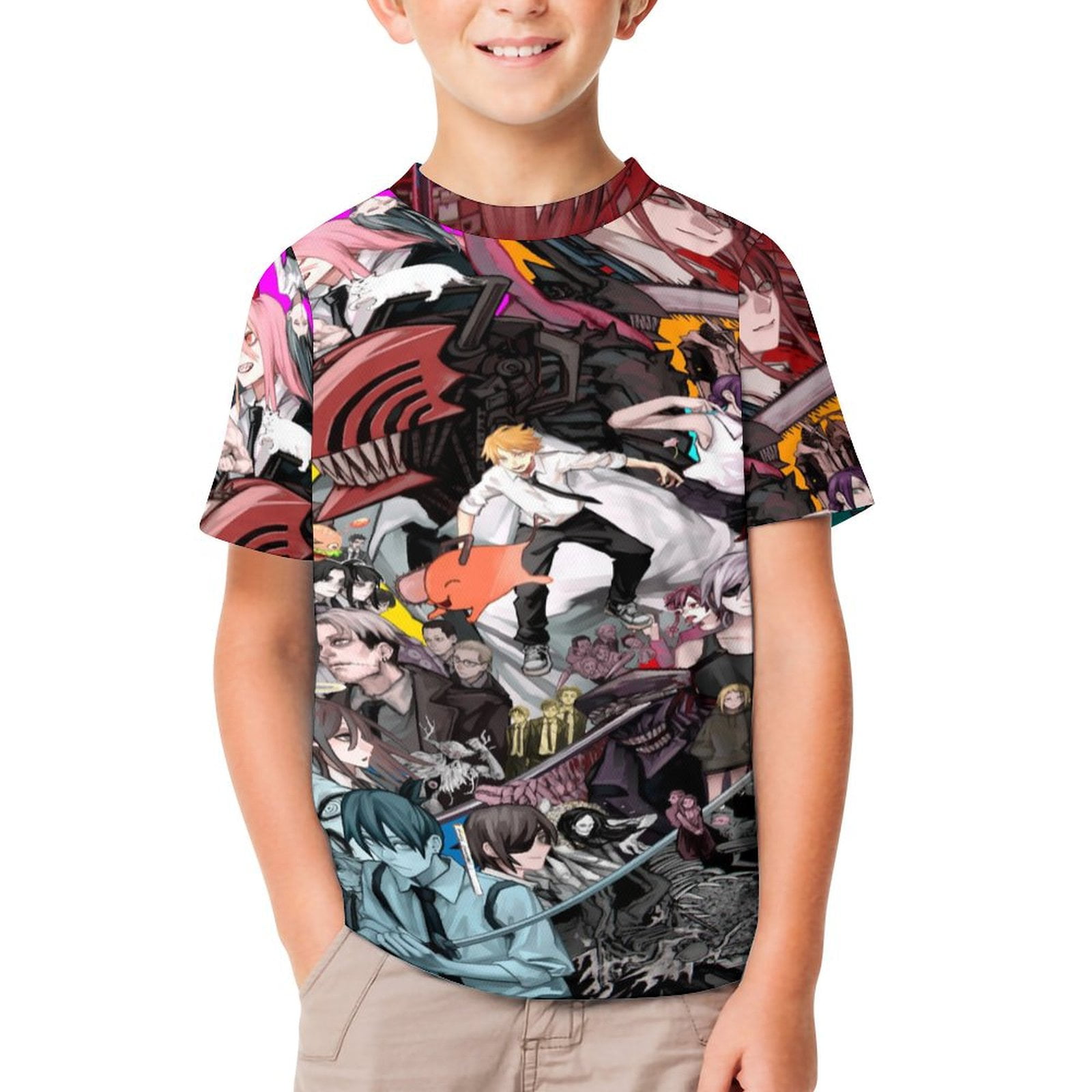 Boys Girls Chai-Nsa,w Anime Men Shirts 3D Graphic Crewneck T-Shirt ...