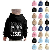 Boys Girls Christian Hoodies Bible Verse Long Sleeve Graphic Hooded ...