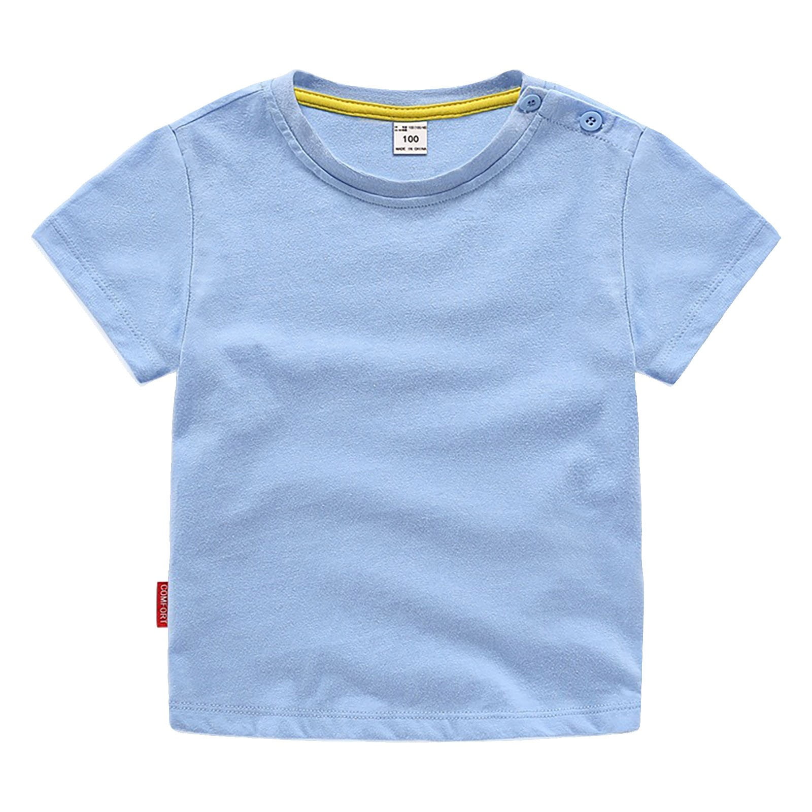 Boys And Girls' Classic Fit Crewneck T Shirt | Organic Cotton Soft ...