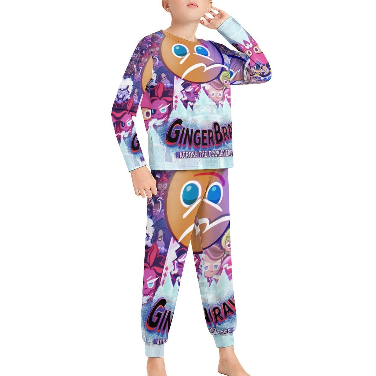 Boys Girls Cookie Run Kingdom Costumes Kids Pajamas Set Tee Shirt Pants ...