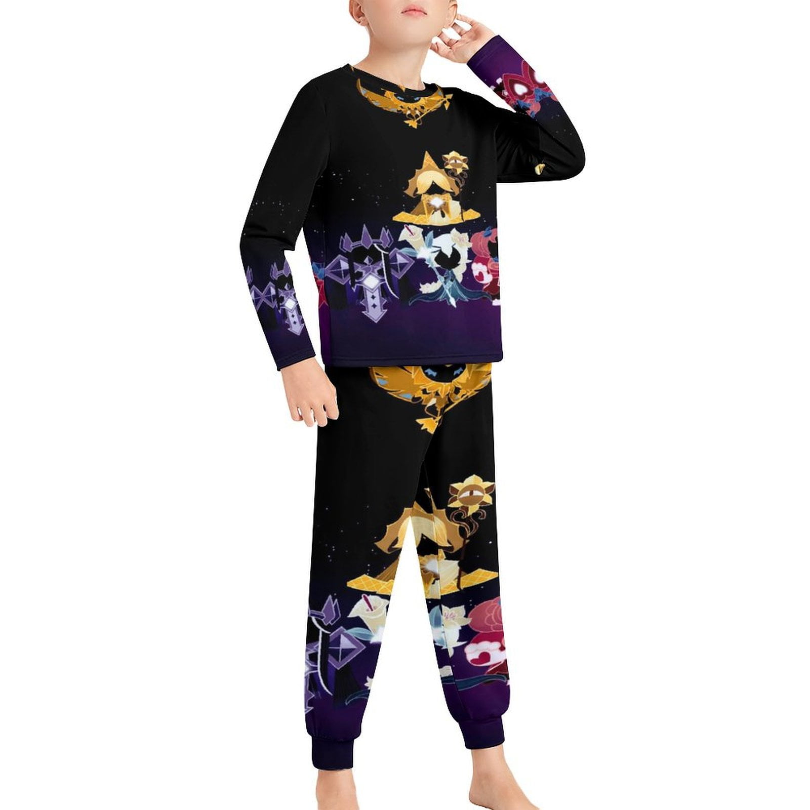Boys Girls Cookie Run Kingdom Costumes Kids Pajamas Set Tee Shirt Pants ...