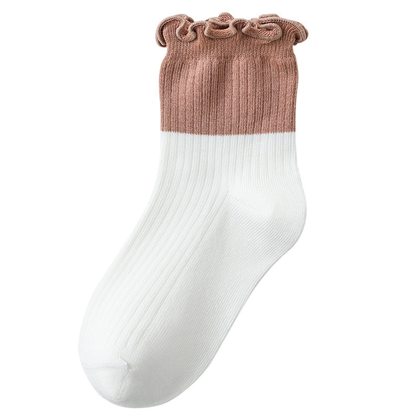 Boys & Girls Cotton Crew Socks Size 0-12 Toddlers Kids Casual Color ...