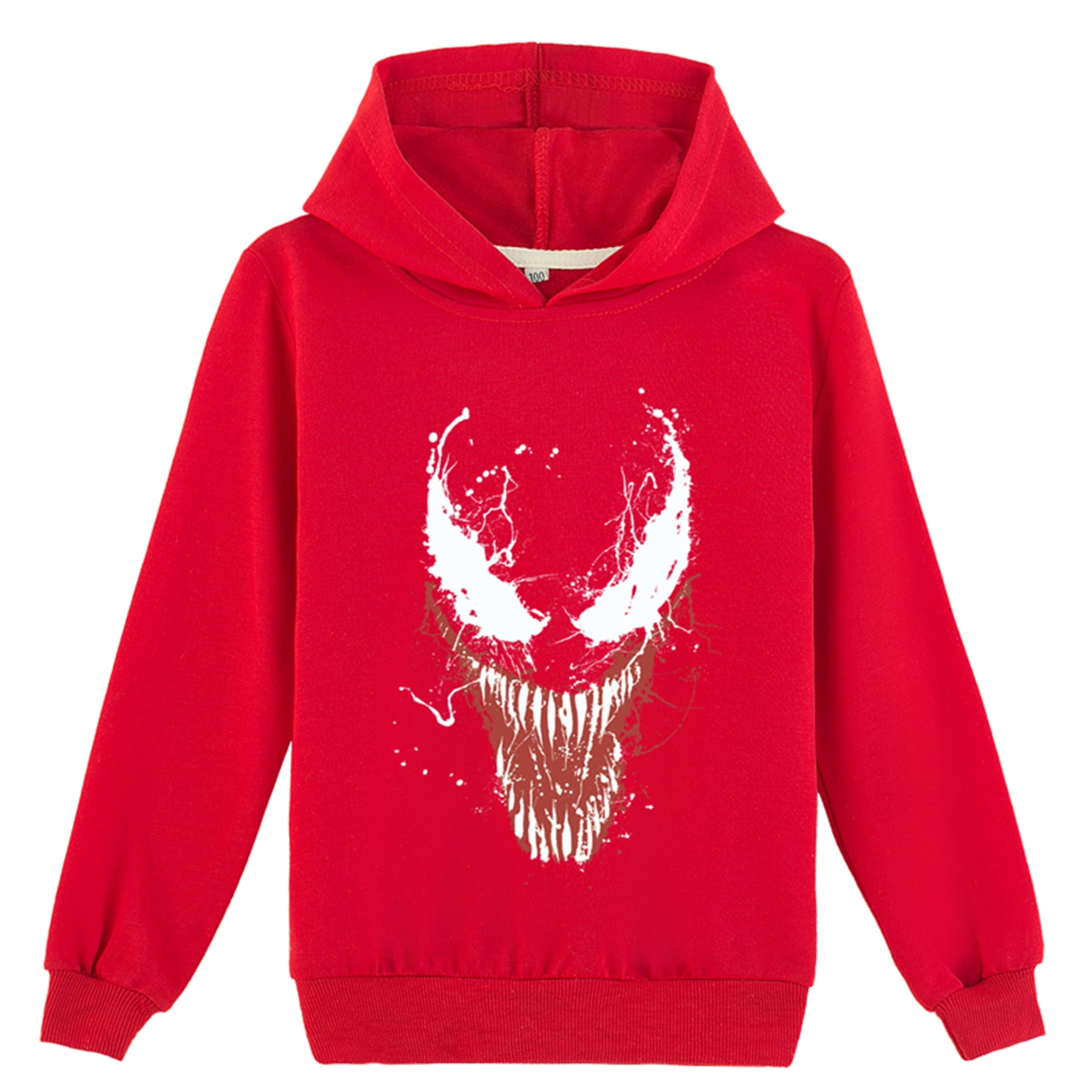 Boys Girls Cotton Long Sleeve Sweatshirts with Hood-Venom Graphic ...