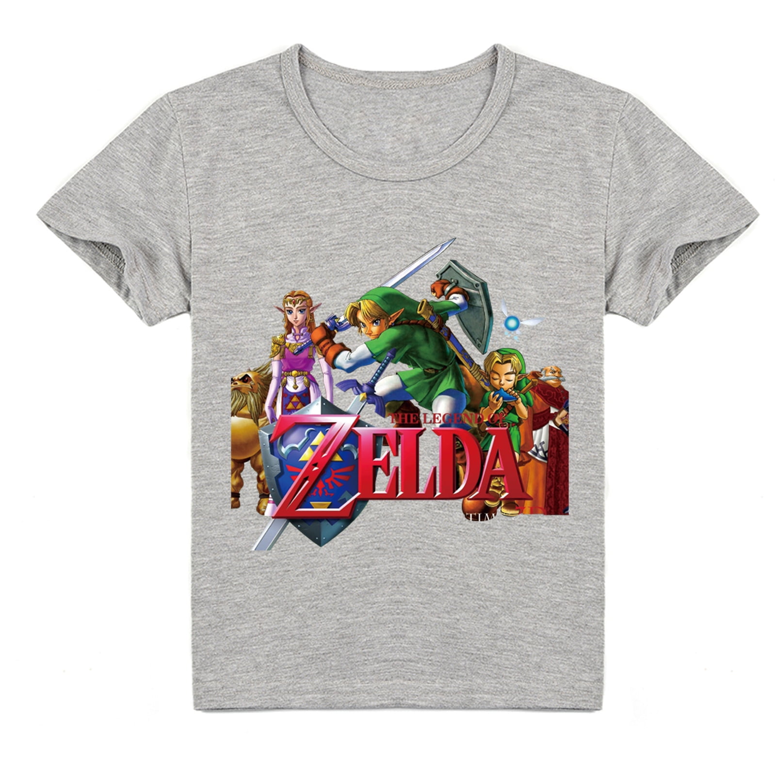 Boys & Girls Cotton Short - Sleeve T - shirts with Zelda Icon Print ...