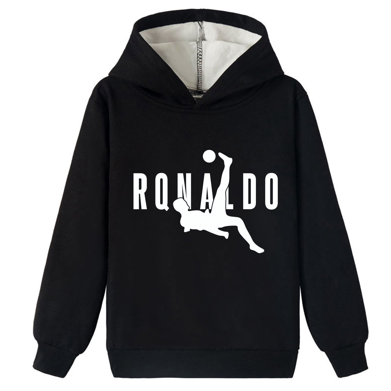 Boys Girls Cristiano Ronaldo Style Brushed Pullover Hoodies - Snug ...