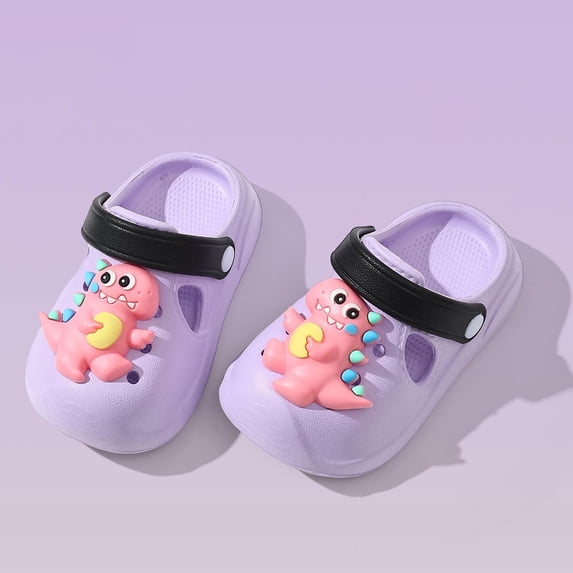 Boys Girls Cute Clogs Cartoon Garden Shoes Slides Slippers Indoor ...