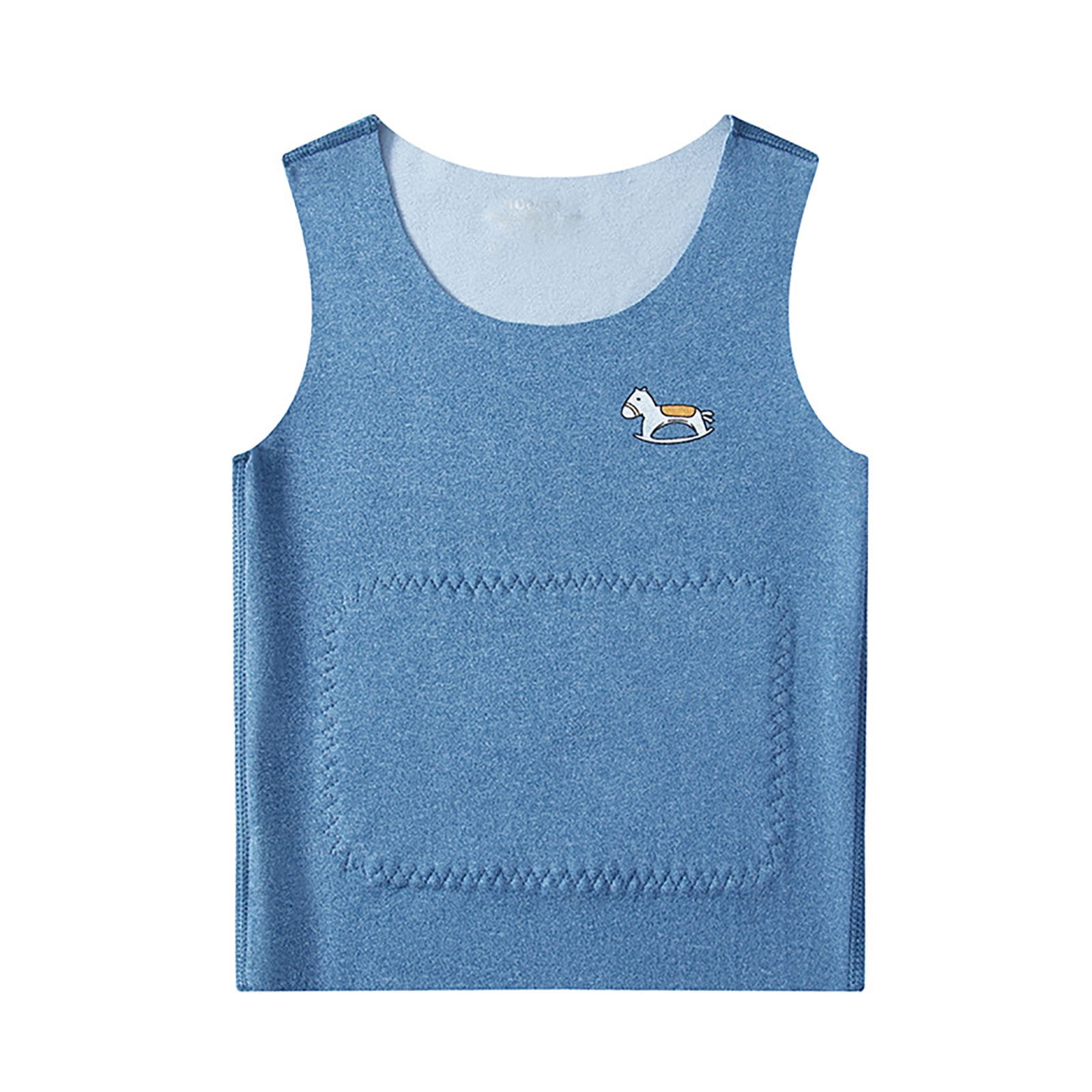 Boys Girls Cute Zoo Animal Horse In Pocket Kids Tank Top - Walmart.com