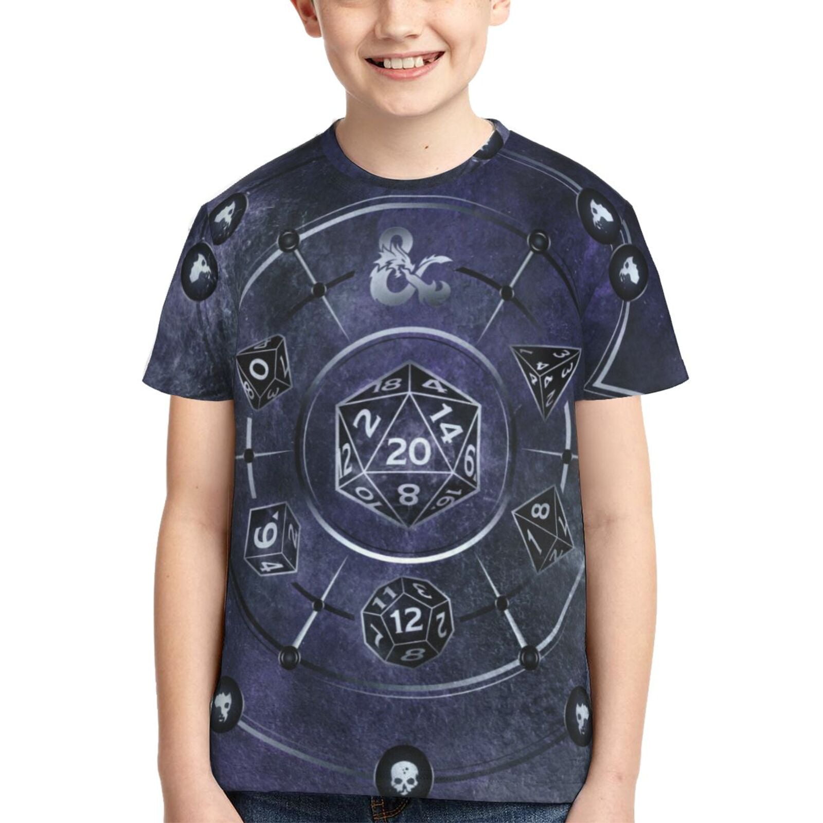 Boys Girls DND Dungeons And Dragons T-Shirts 3D Printed Novelty Short ...