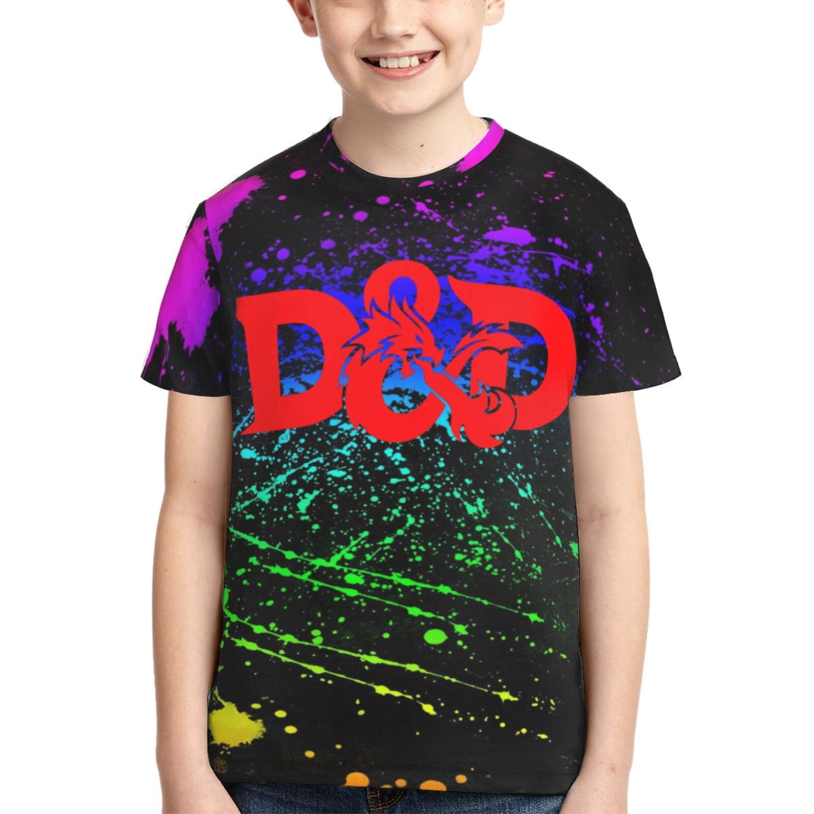 Boys Girls DND Dungeons And Dragons T-Shirts 3D Printed Novelty Short ...