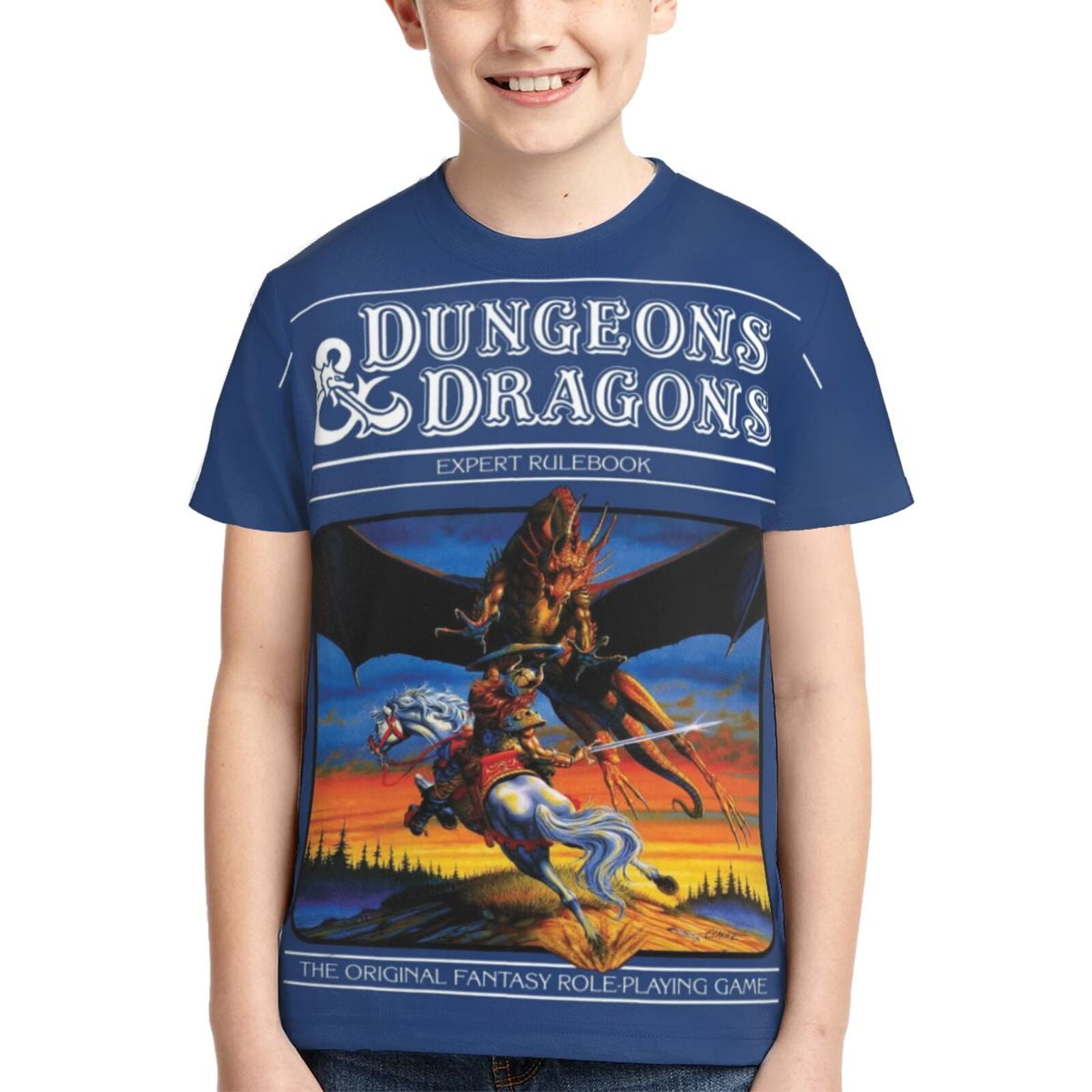 Boys Girls DND Dungeons And Dragons T-Shirts 3D Printed Novelty Short ...