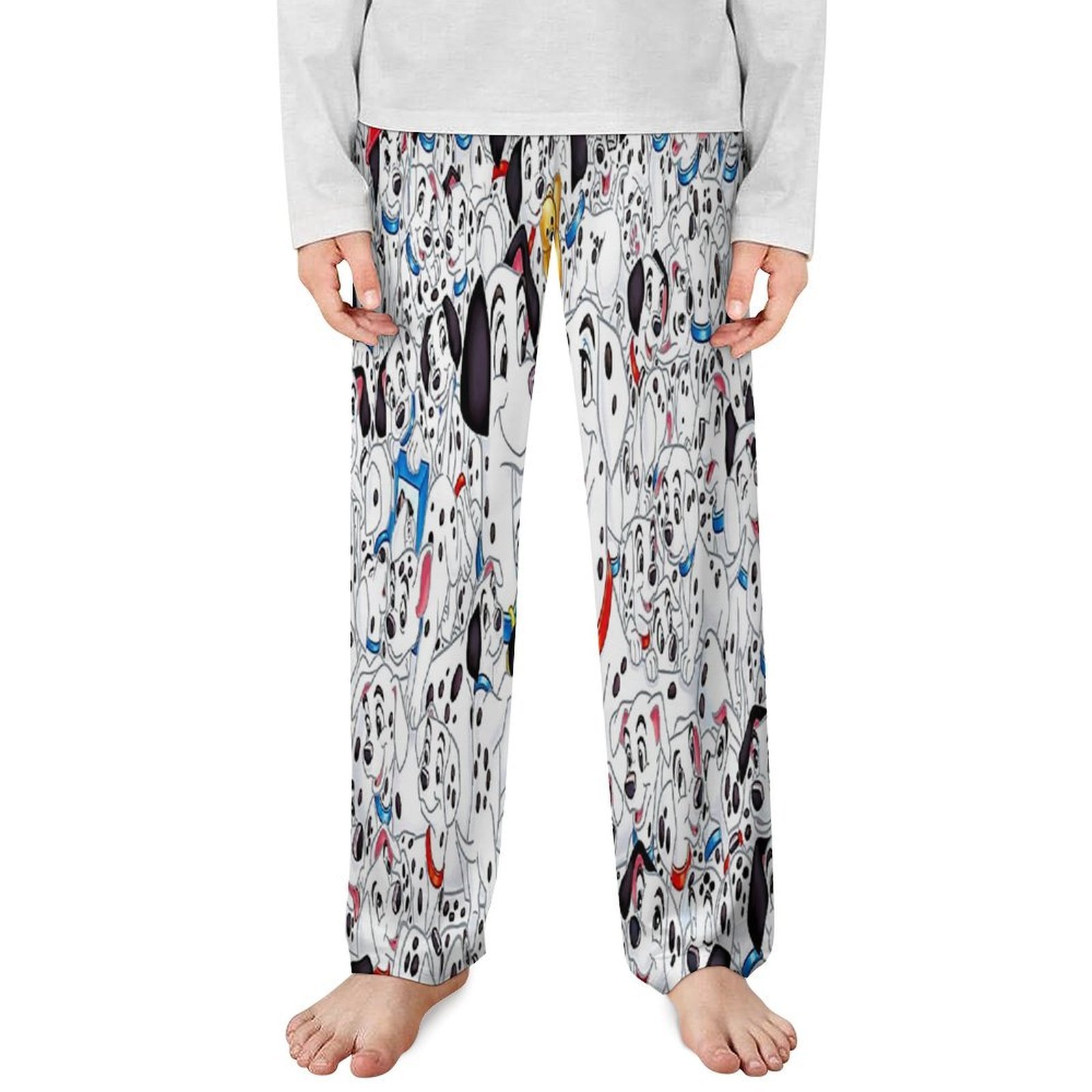 Boys Girls Dalmatian Pajama Pants Cartoon Casual Lounge PJ Bottoms with ...