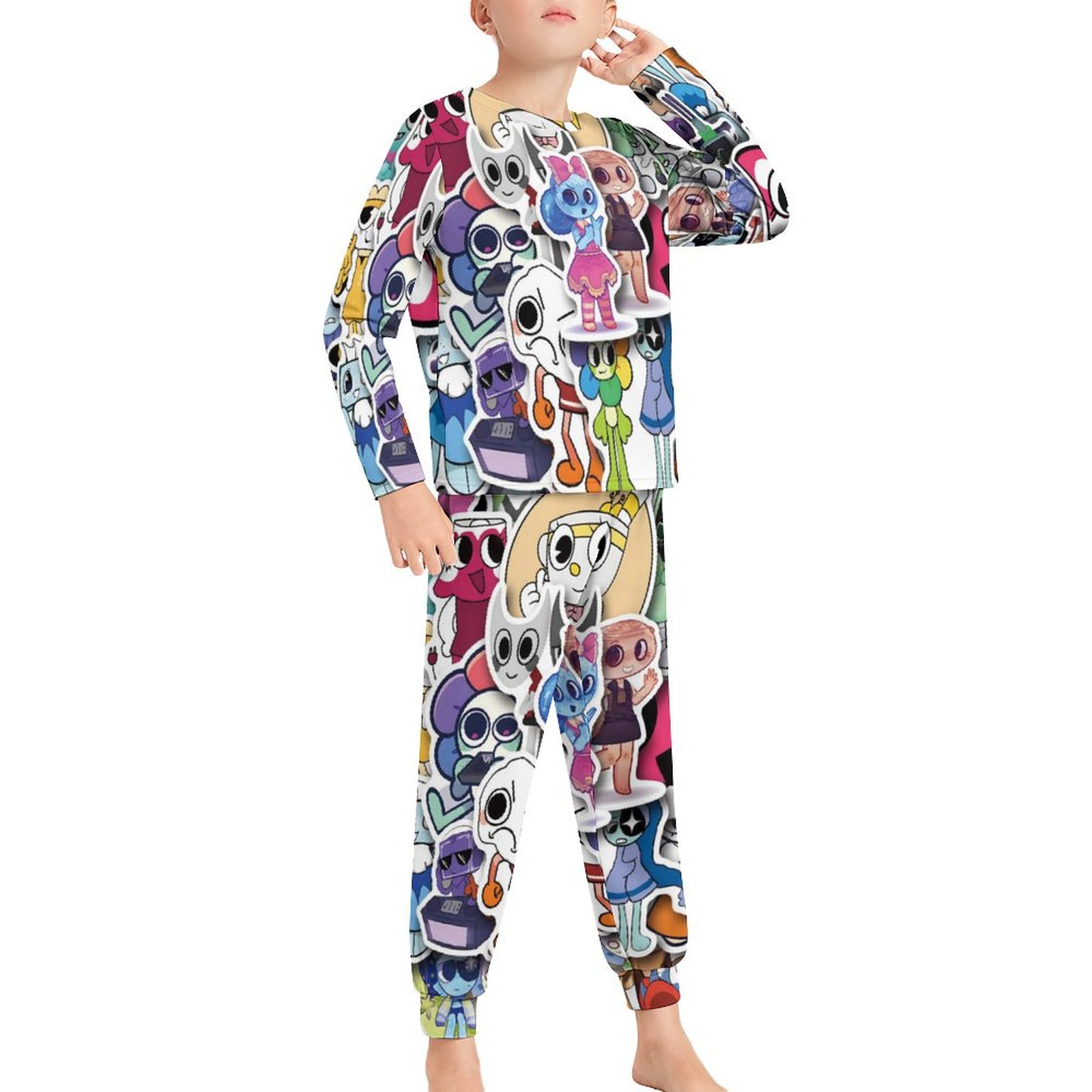 Boys Girls Dandy-s World Costumes Kids Pajamas Set Tee Shirt Pants Set ...