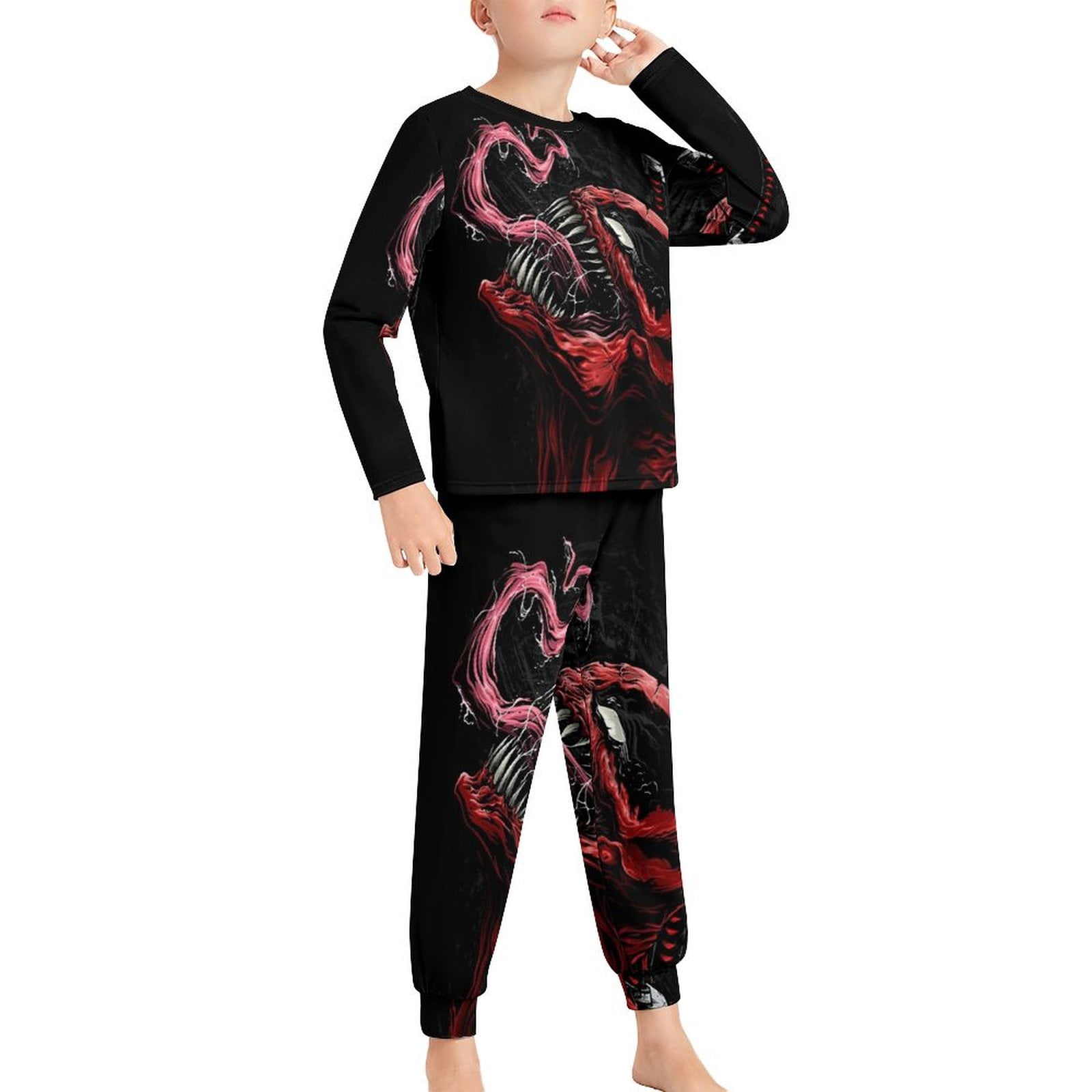Boys Girls Dead-Poo Costumes Kids Pajamas Set Tee Shirt Pants Set ...
