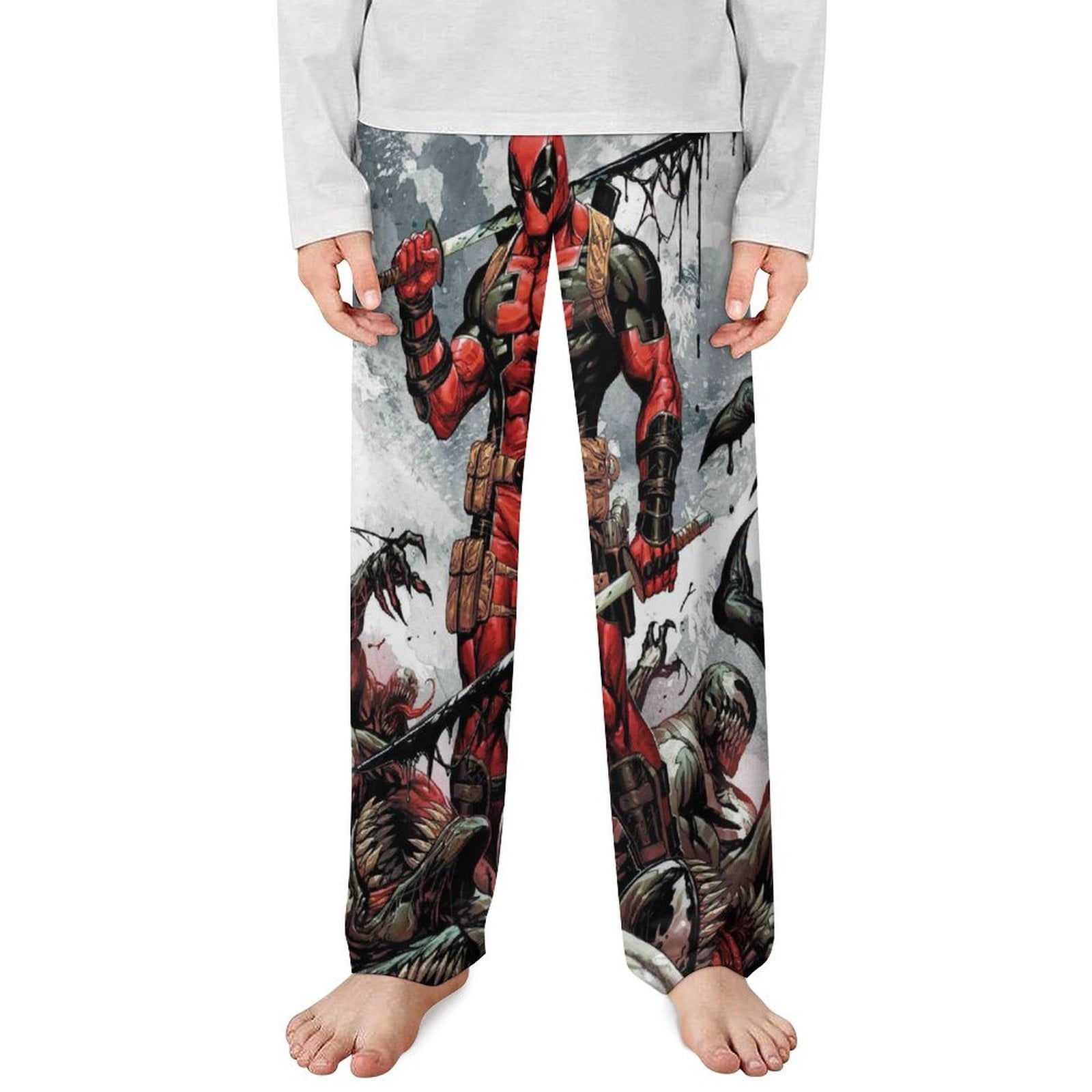 Boys Girls Dead-Poo Pajama Pants Cartoon Casual Lounge PJ Bottoms with ...