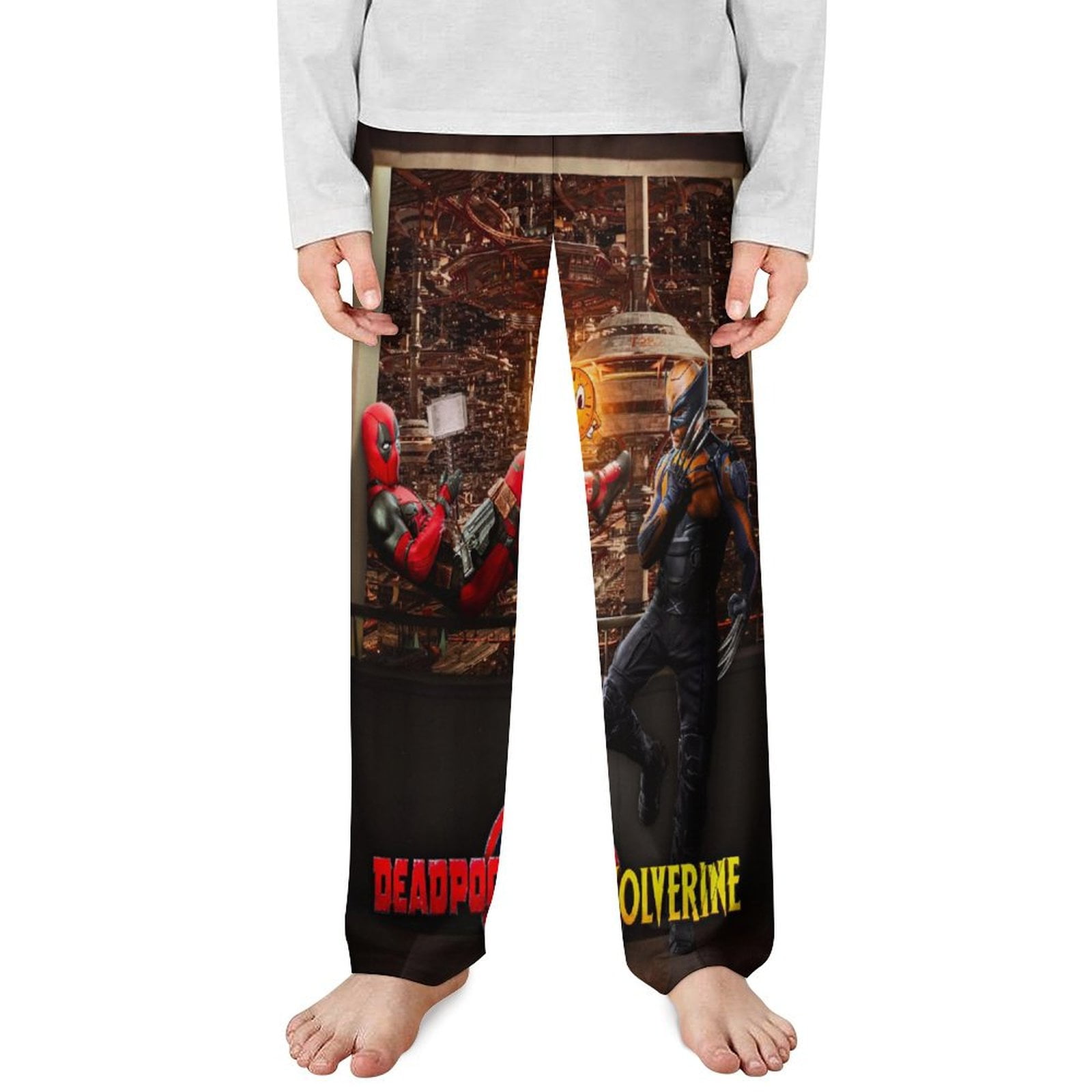 Boys Girls Dead-Poo Pajama Pants Cartoon Casual Lounge PJ Bottoms with ...