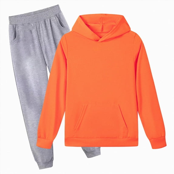 Boys Girls Fall Winter Clothing Sets Kids Thermal Two Piece Outfit Warm ...