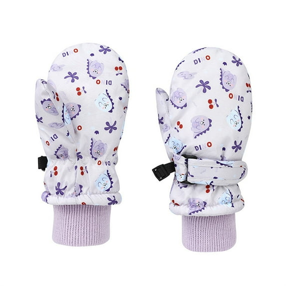 Boys Girls Fingerless Gloves Unisex Fleece Lined Winter Gloves for Cold ...