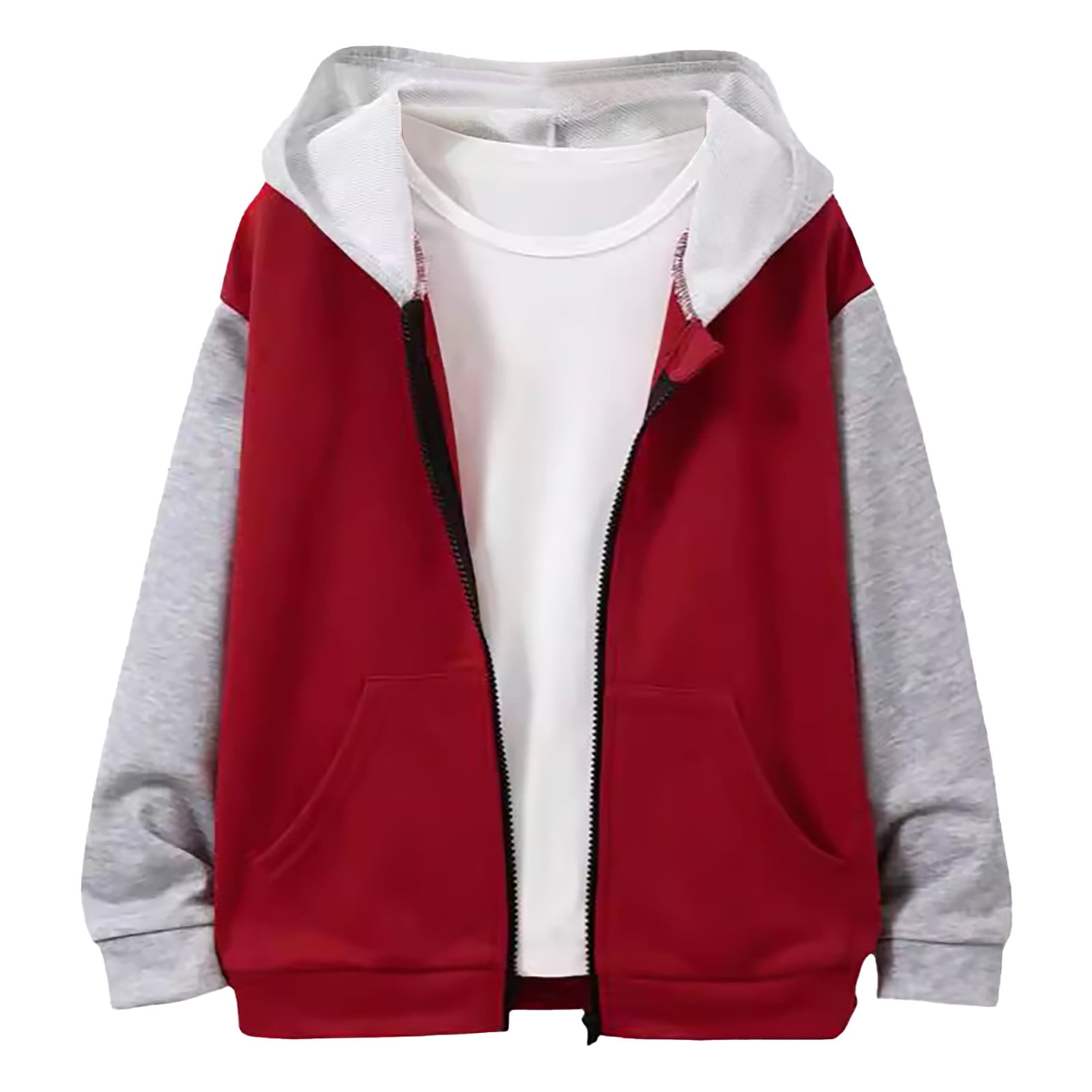 Boys Girls Fleece Jacket Hoodie Lined Zip Up Hooded Sweatshirt Kids Winter Jackets - Walmart.com