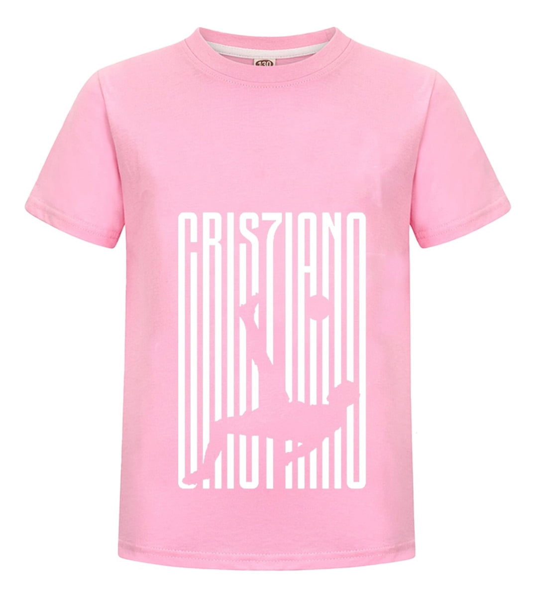 Boys Girls Football T-Shirt | Cristiano Ronaldo CR7 Youth Tee | Soccer ...