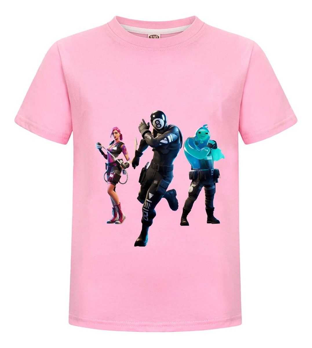 Boys Girls Fortnite Cartoon Tee – Kids Cool Summer Gaming Top - Walmart.com