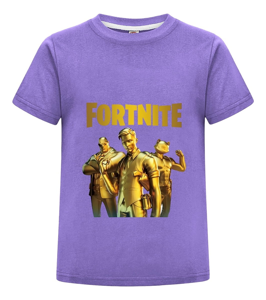 Boys Girls Fortnite Character Design T-Shirt – Kids Summer Cartoon ...