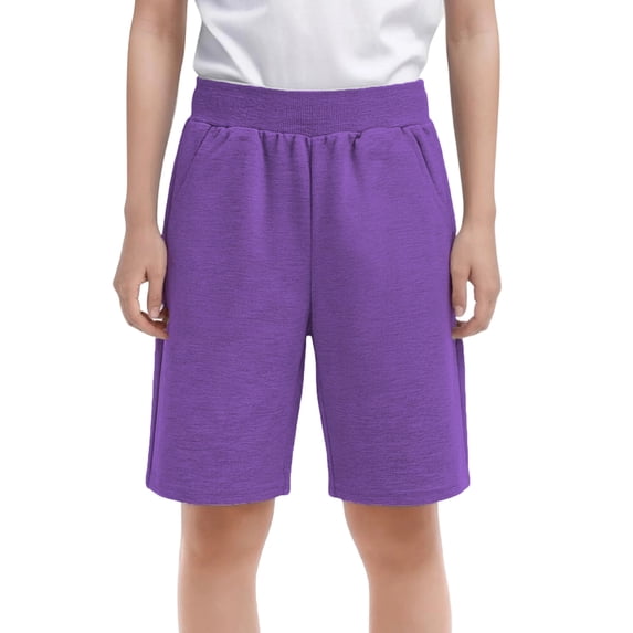 Boys Girls French Terry Shorts - Cotton Lounge Shorts with Pockets for ...