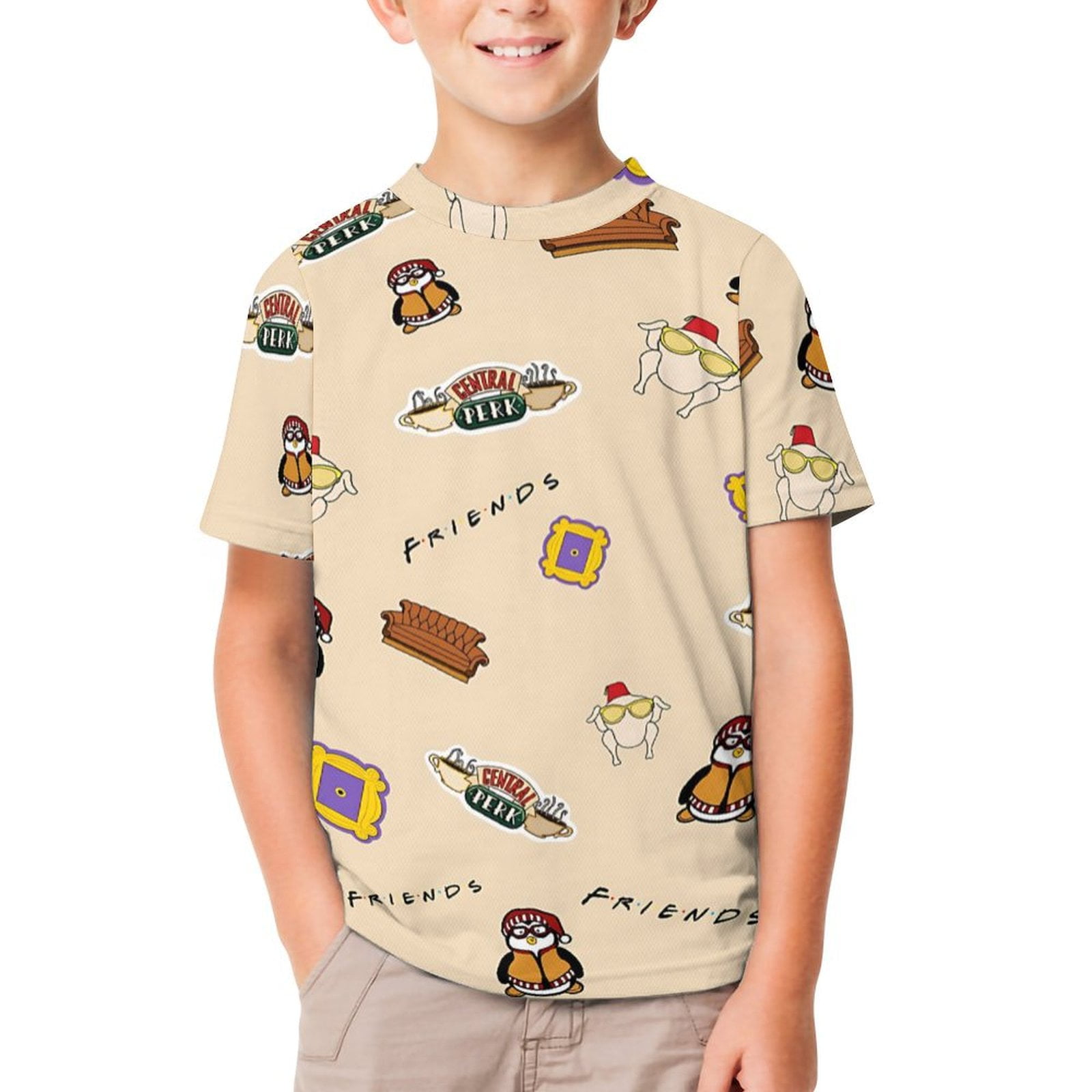 Boys Girls Friend TV Show T-Shirts 3D Graphic Shirts Kids Youth Short ...