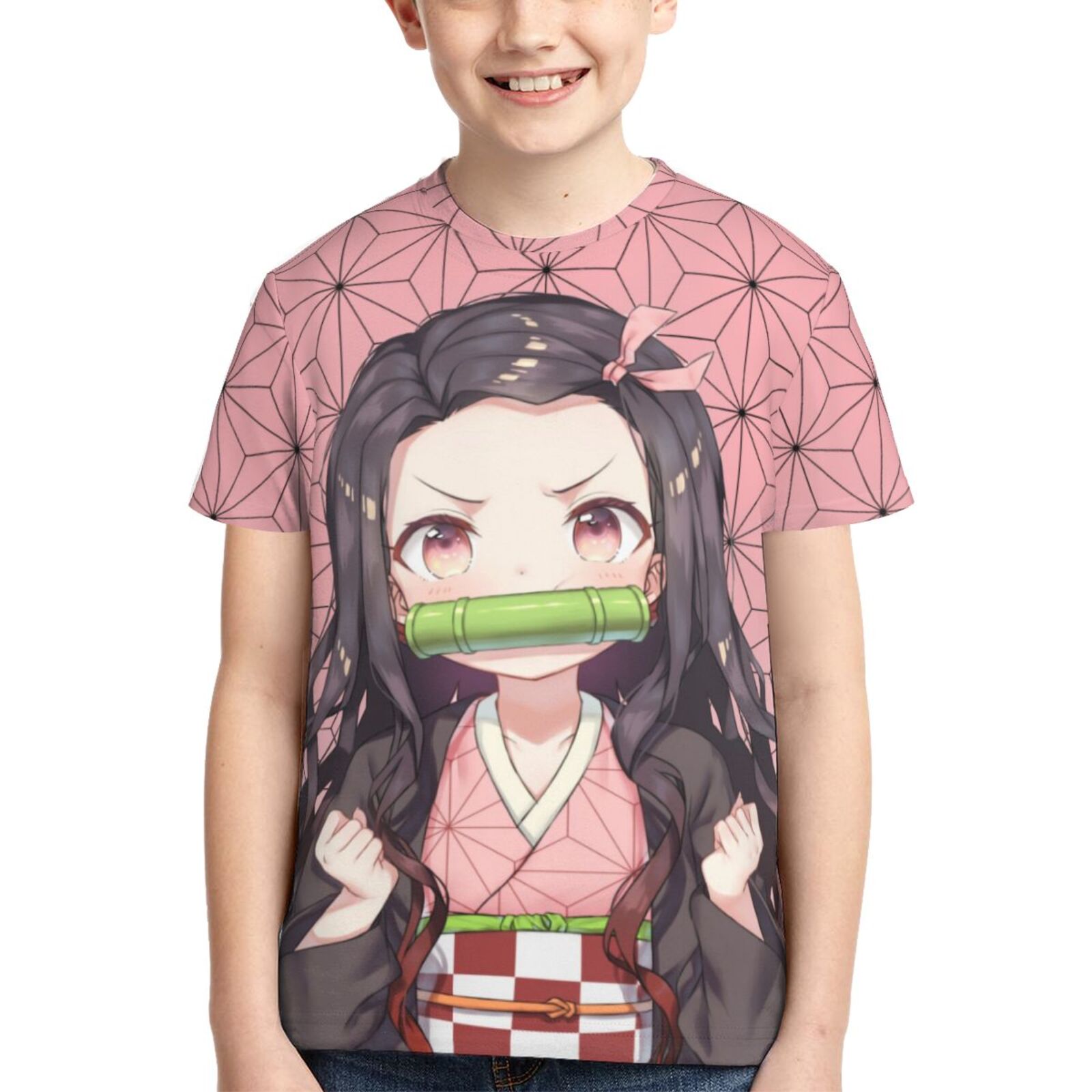 Boys Girls Game Demon Slayer Nezuko T-Shirts Youth 3D Print Short ...