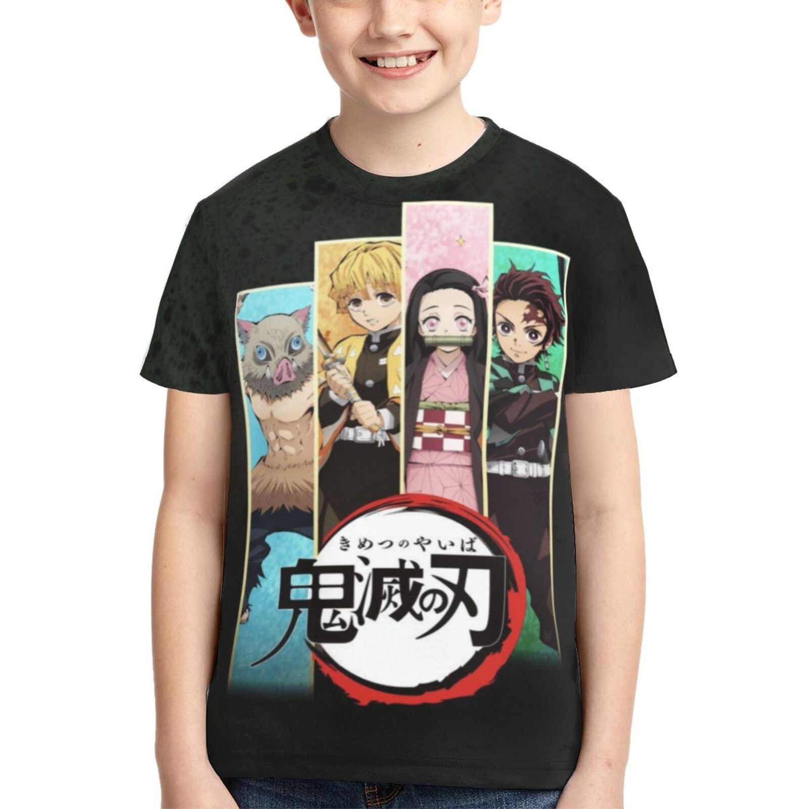 Boys Girls Game Demon Slayer T-Shirts Youth 3D Print Short Sleeve ...