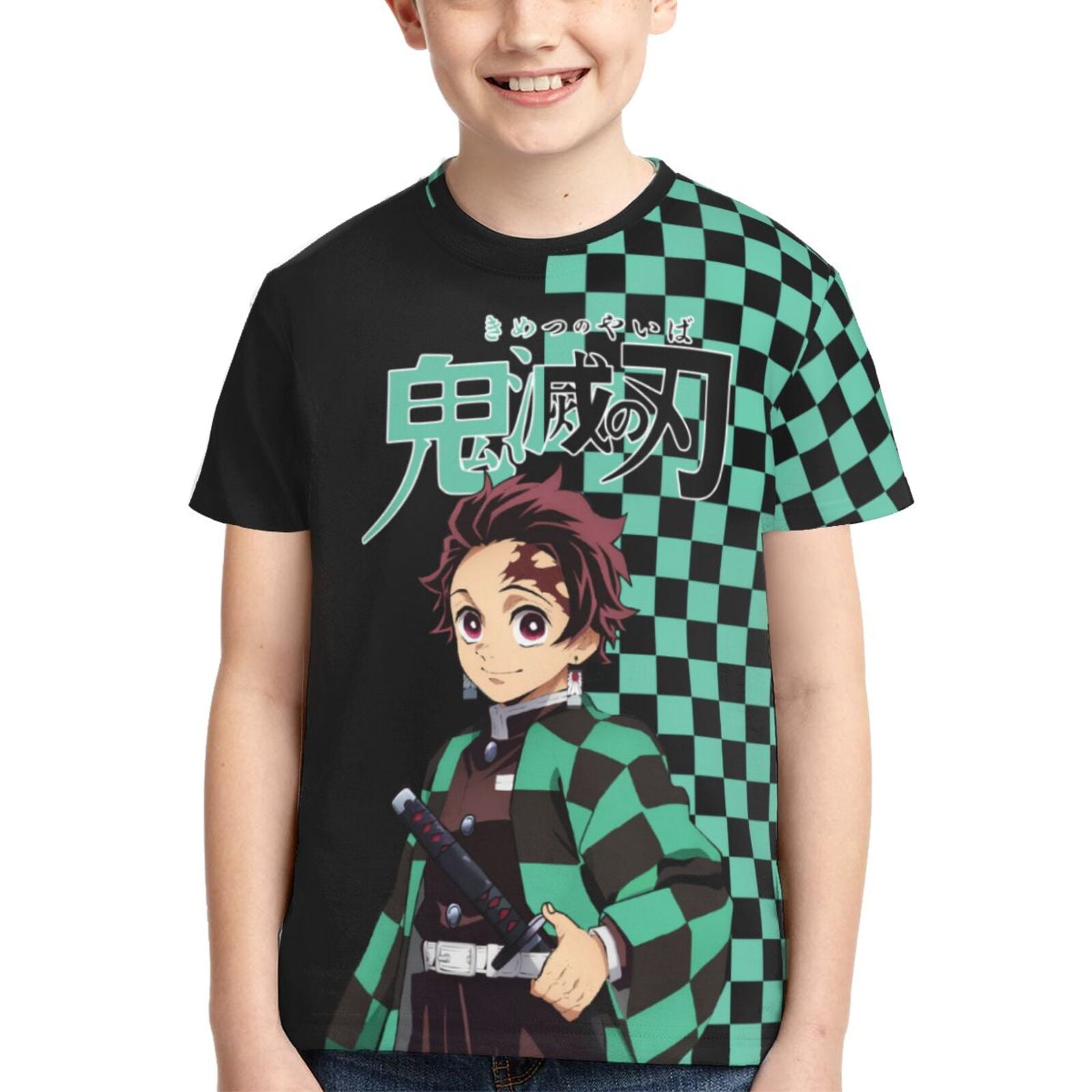 Boys Girls Game Demon Slayer Tanjiro Kamado T-Shirts Youth 3D Print ...