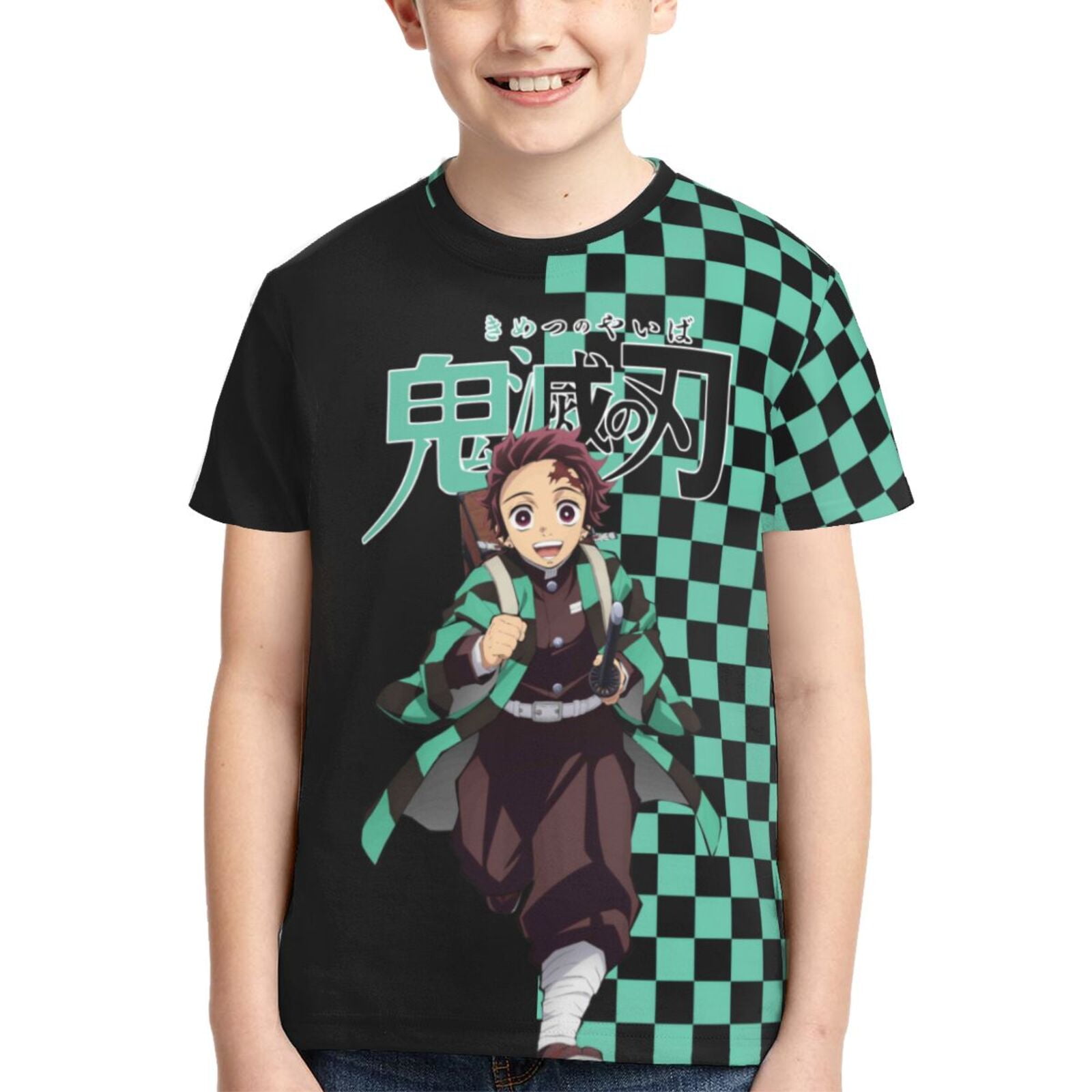 Boys Girls Game Demon Slayer Tanjiro Kamado T-Shirts Youth 3D Print ...