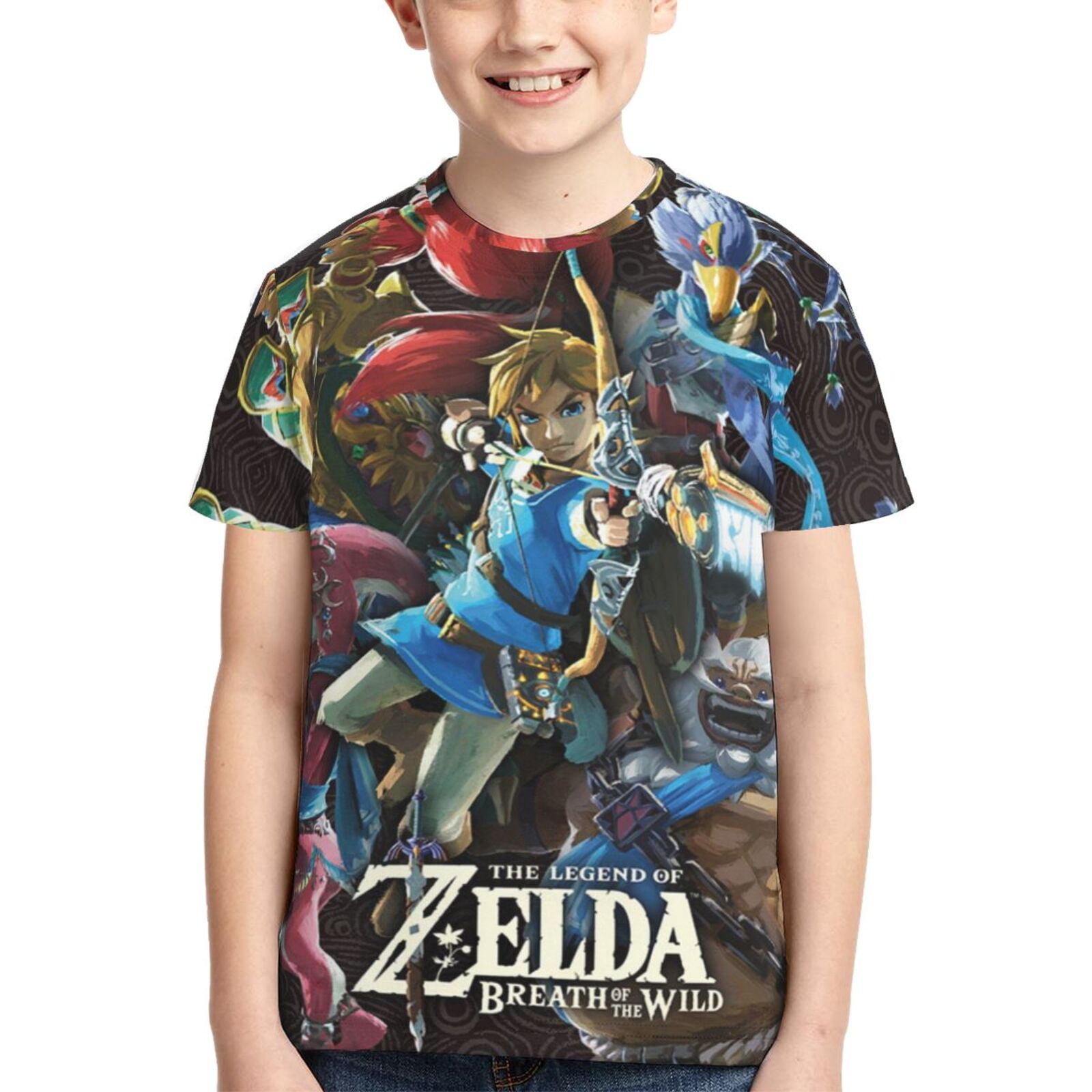 Boys Girls Game Legend Of Zelda T-Shirts Youth 3D Print Short Sleeve ...