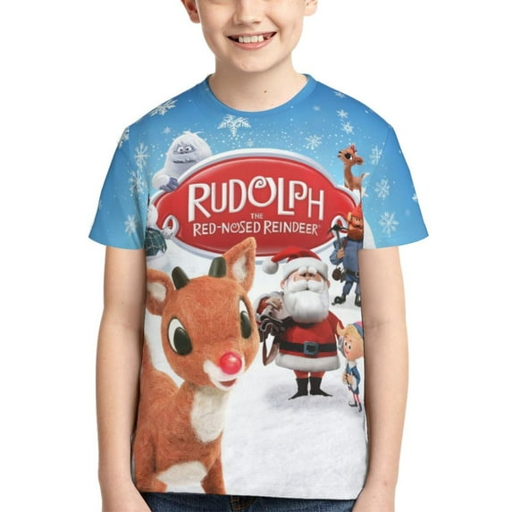 Boys Girls Game Ru-Dolph Christmas Rednose T-Shirts Youth 3D Print ...