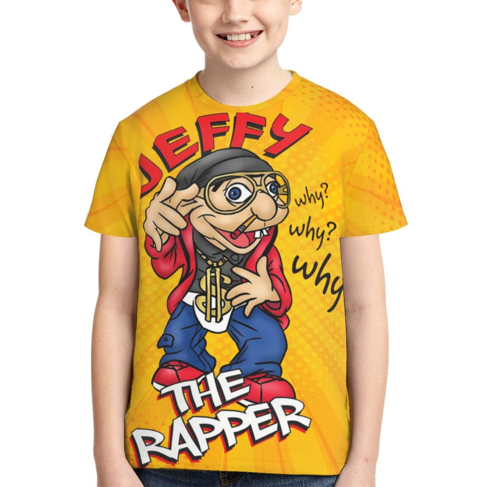 Boys Girls Game SML Jeffy T-Shirts Youth 3D Print Short Sleeve Shirts ...