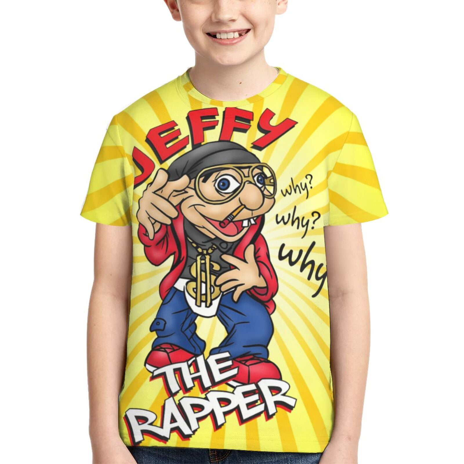 Boys Girls Game SML Jeffy T-Shirts Youth 3D Print Short Sleeve Shirts ...