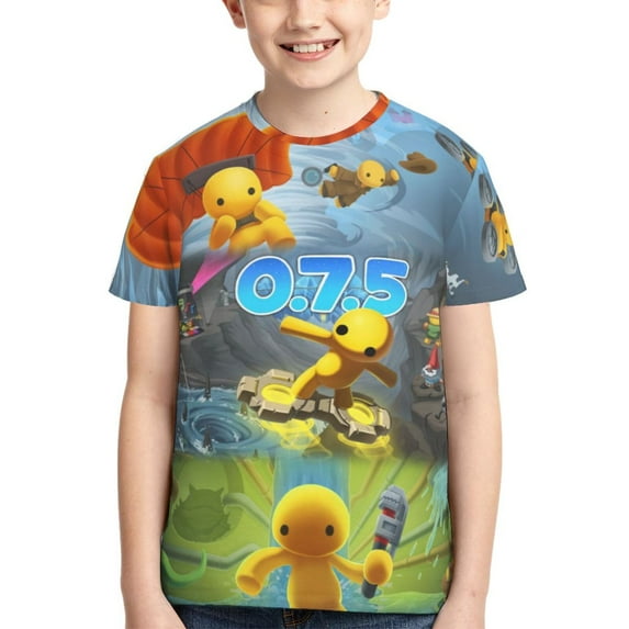 Boys Girls Game Wob-,bly Game Lif T-Shirts Youth 3D Print Short Sleeve ...