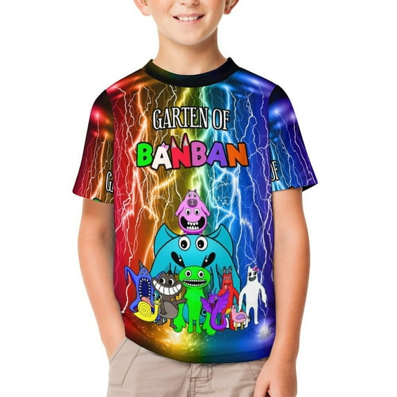Boys Girls Garden Monster Animal Banban T-Shirts 3D Graphic Shirts Kids ...