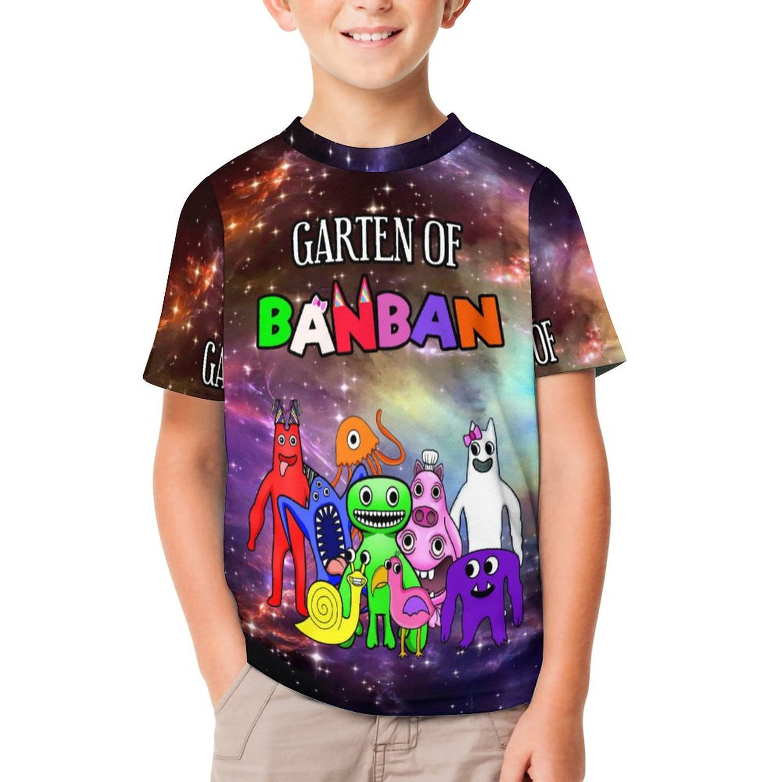 Boys Girls Garden Monster Animal Banban T-Shirts 3D Graphic Shirts Kids ...