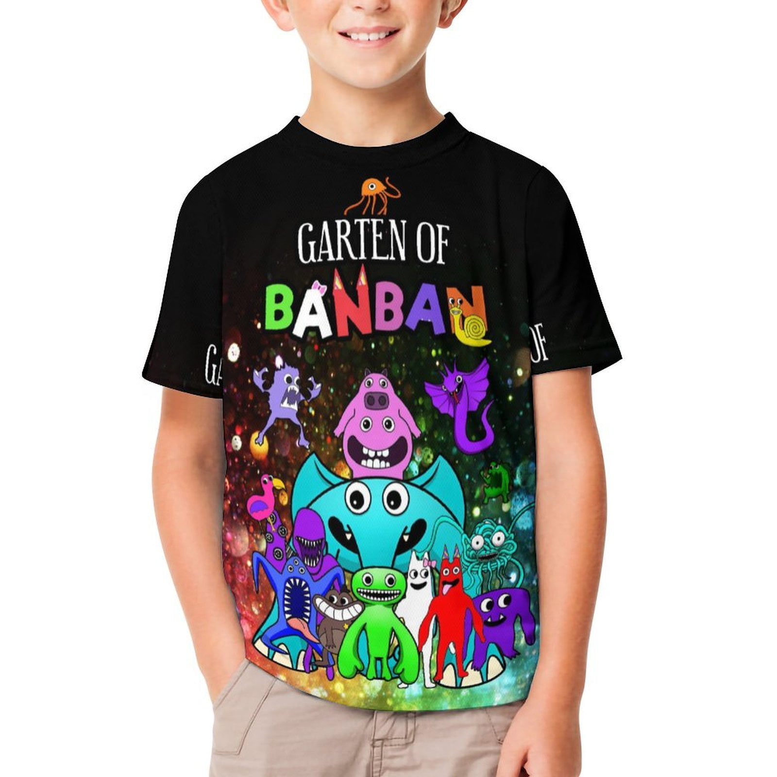 Boys Girls Garden Monster Animal Banban T-Shirts 3D Graphic Shirts Kids ...