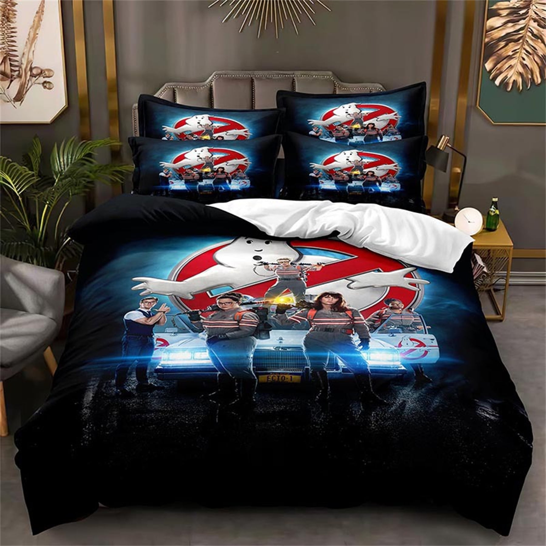 Boys Girls Ghostbusters Bedding Set 3 Pieces Soft and Lightweight Duvet ...