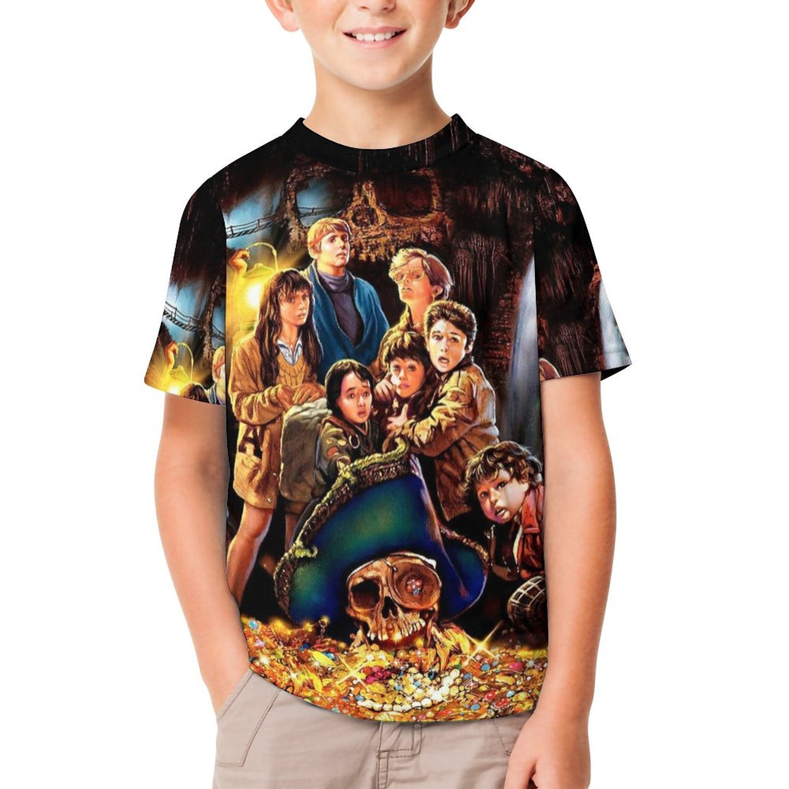 Boys Girls Gooni-,e T-Shirt 3D Graphic Crewneck Short Sleeve Printed ...