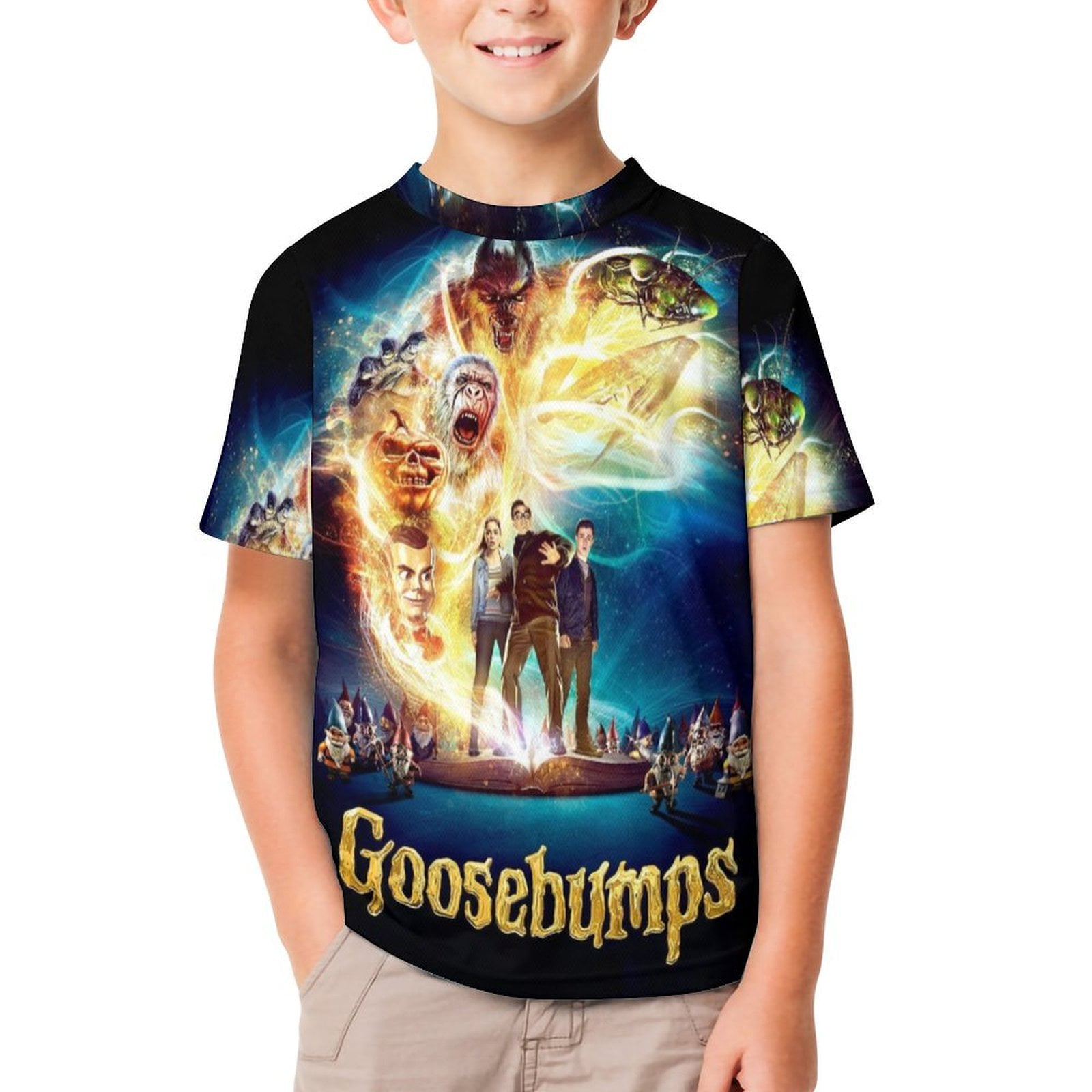 Boys Girls Goosebu-,Mp T-Shirts 3D Graphic Shirts Kids Youth Short ...