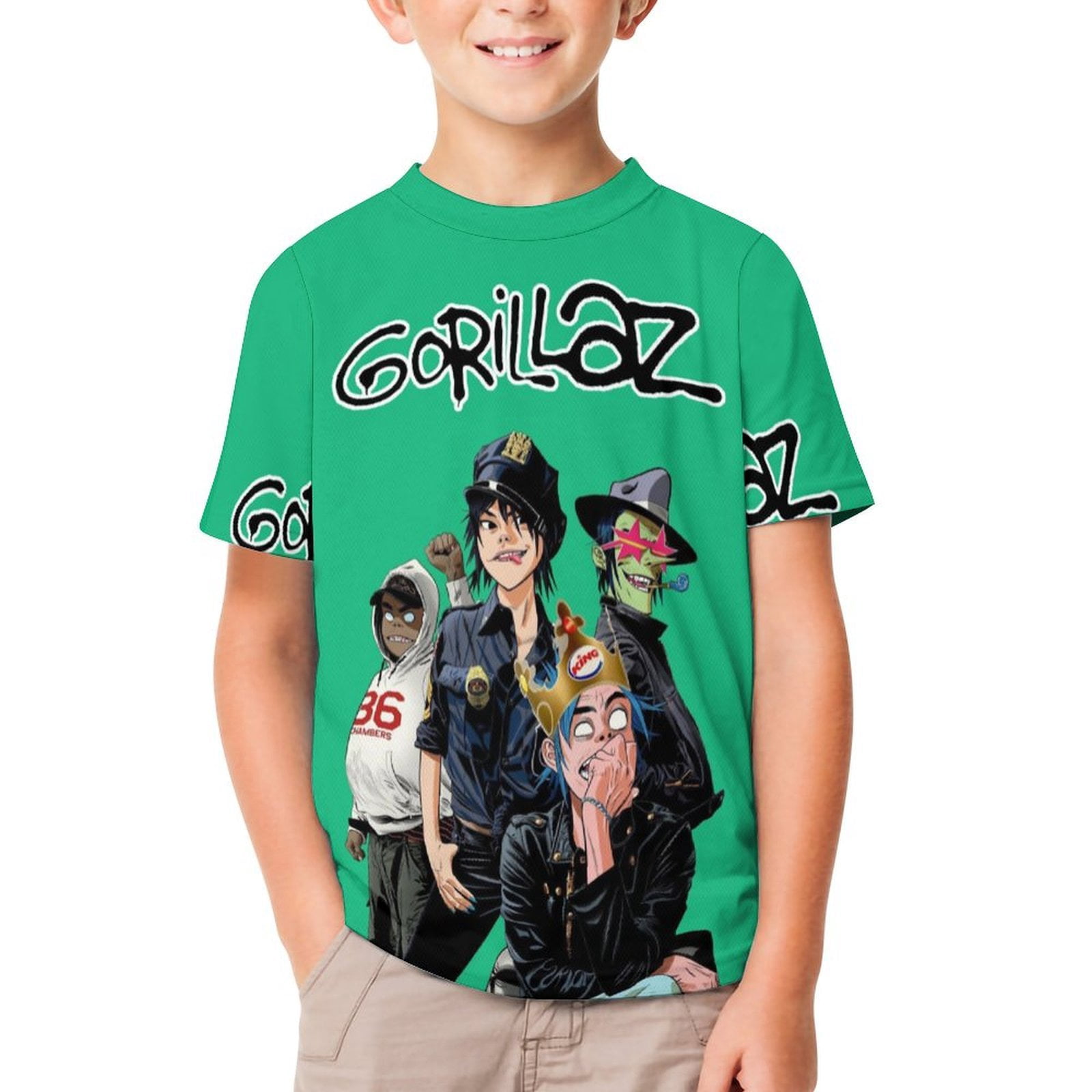Boys Girls Gorill-,A2 T-Shirt Crewneck Short Sleeve Tee Shirt Tops for ...