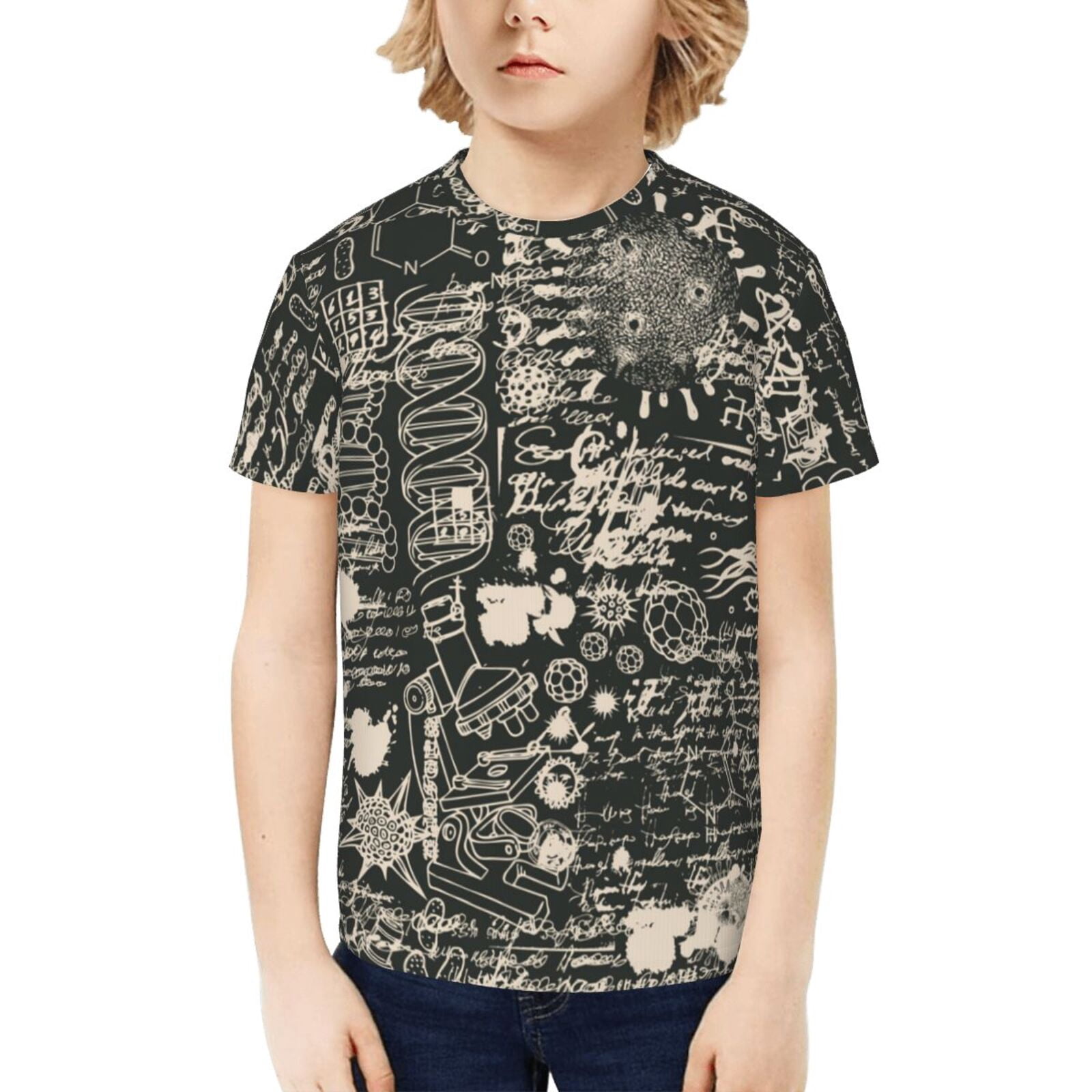 Boys Girls Graphic Shirts T-Shirt Unisex Short Sleeve Top Tees ...