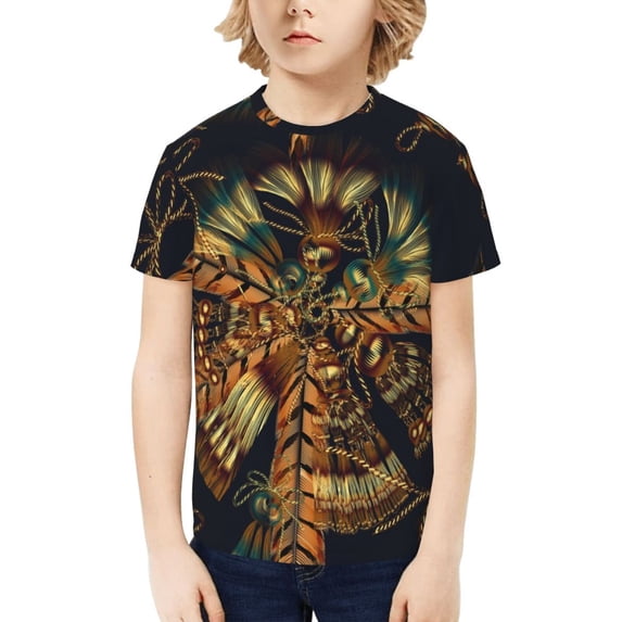 Boys Girls Graphic Shirts T-Shirt Unisex Short Sleeve Top Tees, Native ...