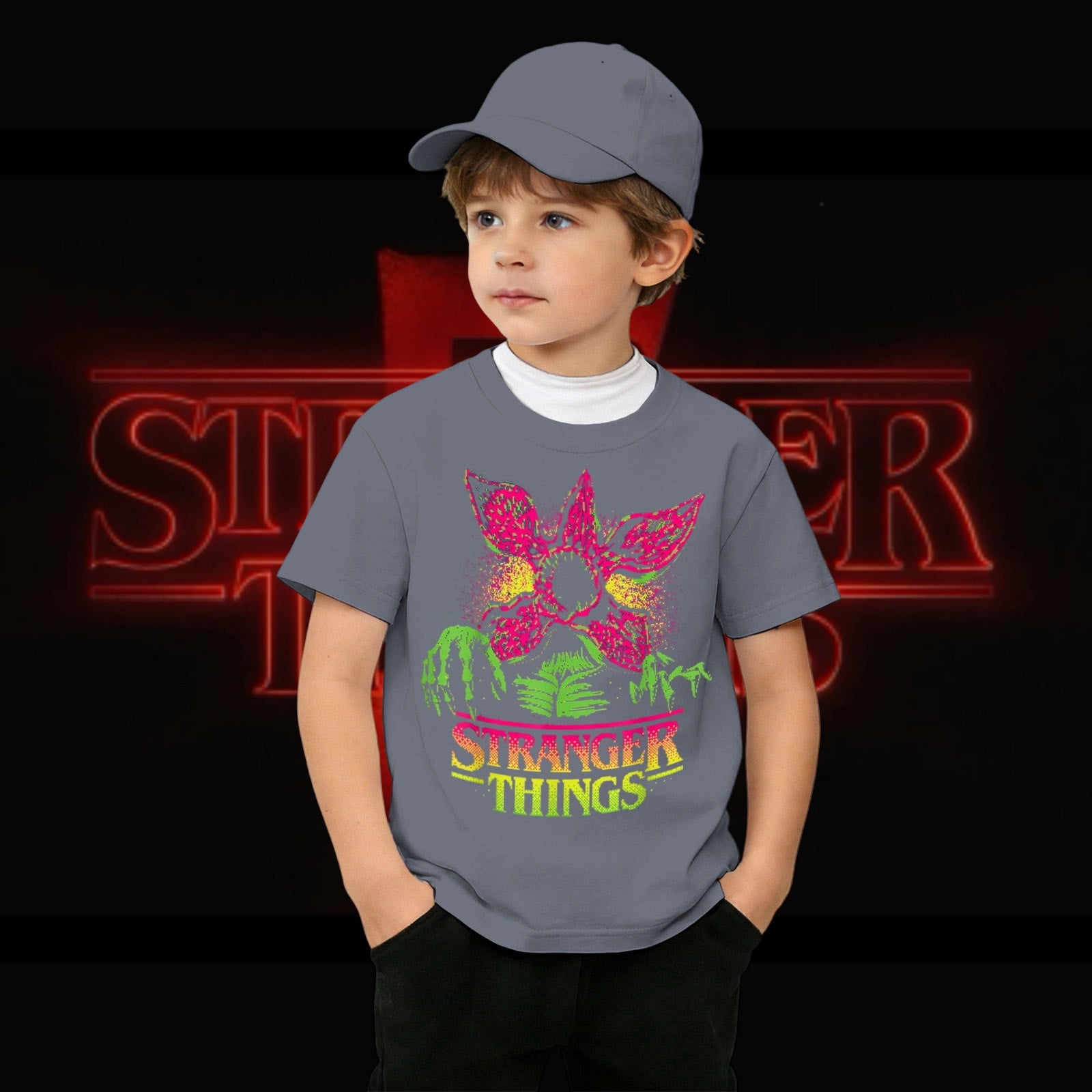 Boys Girls Graphic T Shirt Short Sleeve Tee with Cool Print for Kids ...