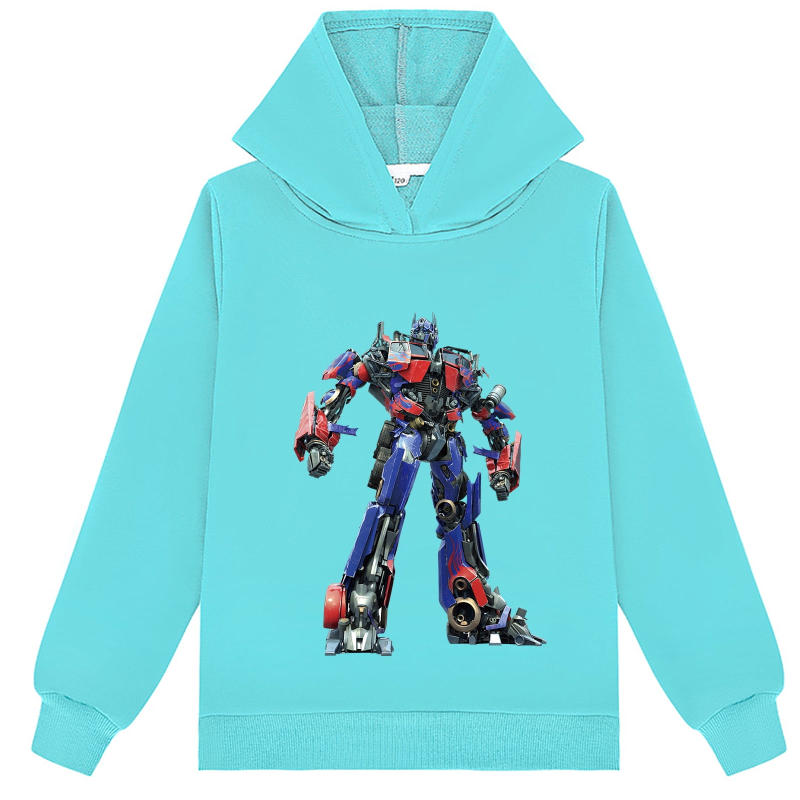 Boys Girls Graphic Transformers Hoodies Pullover Kids Casual Printing ...