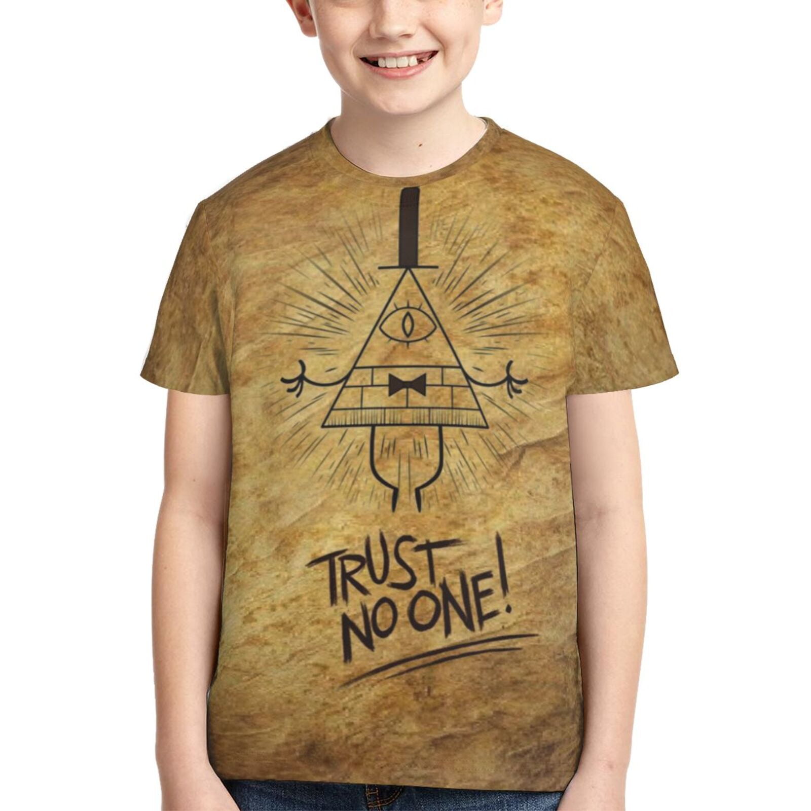 Boys Girls Gravity Fall T-Shirts 3d Printed Novelty Short Sleeve Shirts ...