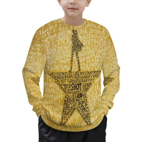 Boys Girls Hamil-,ton Musical Sweater Kids 3D Printed Pullover Jumpers ...