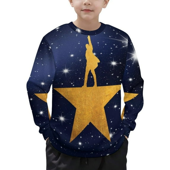 Boys Girls Hamil-,ton Musical Sweater Kids 3D Printed Pullover Jumpers ...